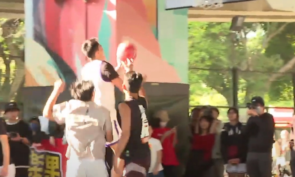 街頭籃球三對三鬥牛賽 HBL球星上場PK — TITV News 原視新聞網