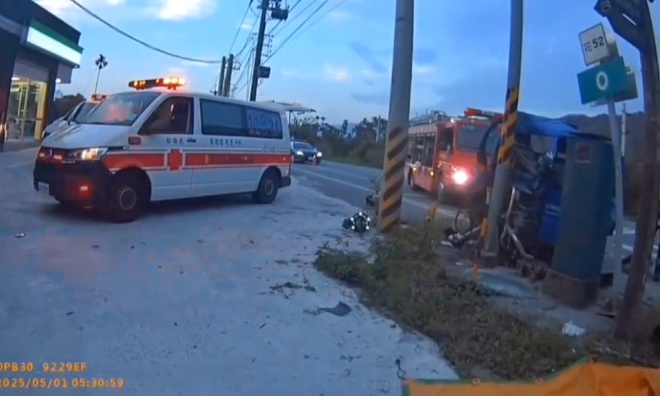 花蓮光復小貨車自撞事故 2人OHCA送醫 — TITV News 原視新聞網